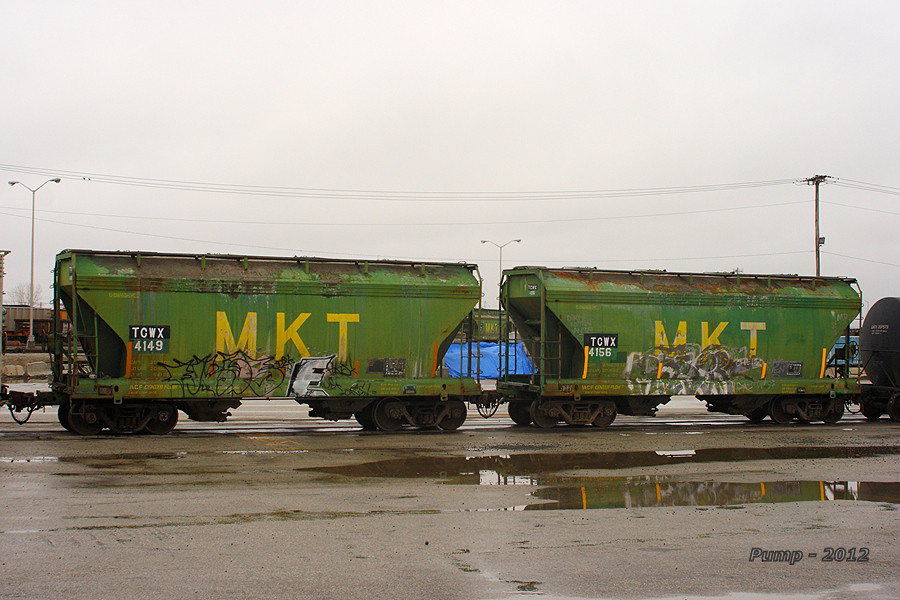 Ex-MKT Covered Hopper Cars